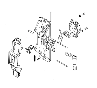 Sargent 68-2201 8706/8713 Chassis Assembly Less Cover LHRB