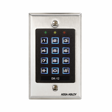 Securitron DK-12 Digital Keypad System with Illuminated Keys, Single Gang