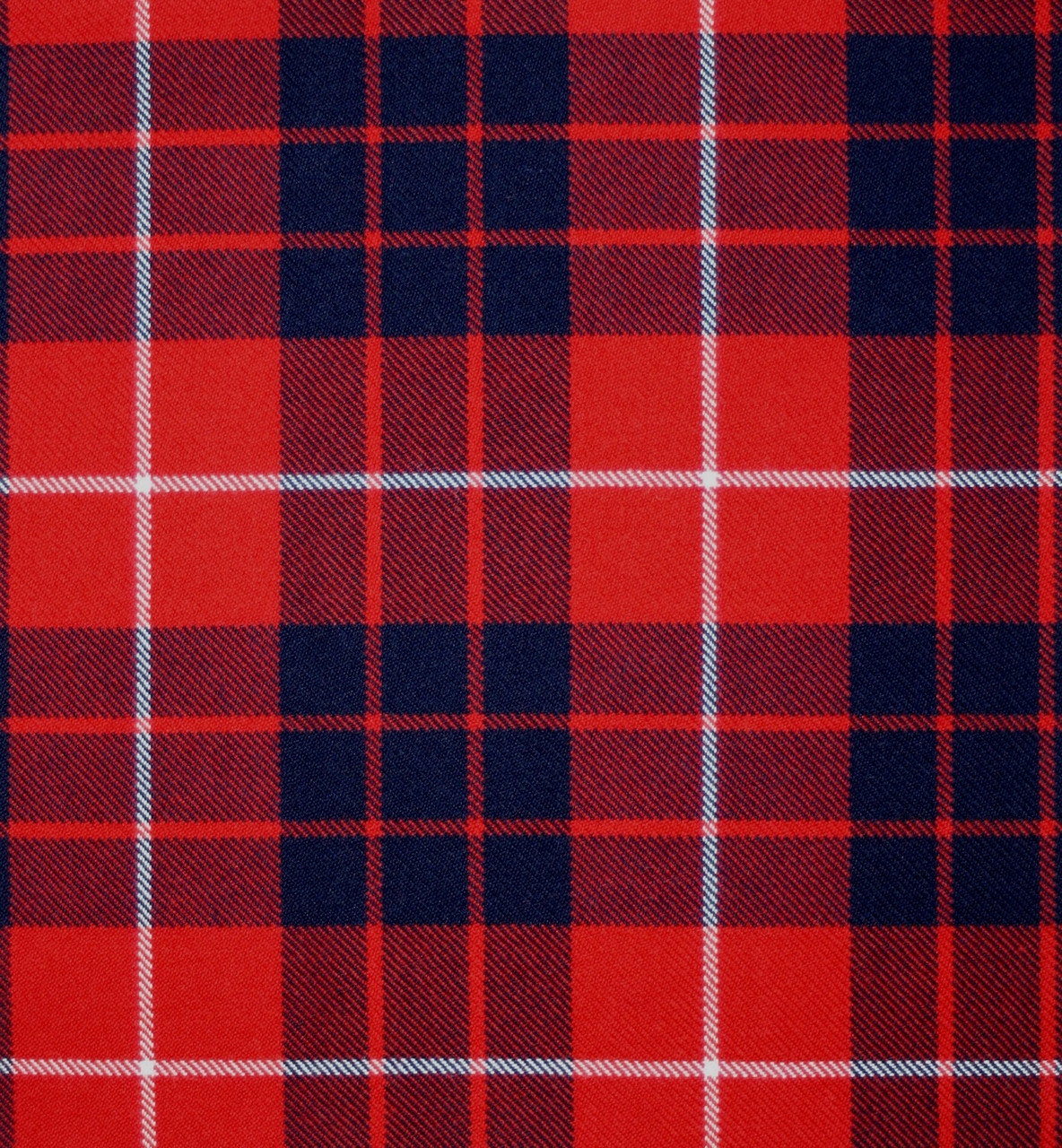 Hamilton Red Modern Heavy Weight Clan Family Tartan Scottish Lochcarron