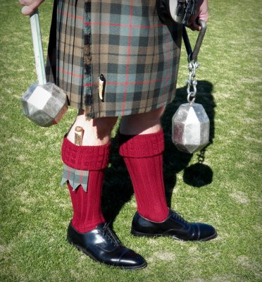 Tartan Green Harris Kilt Hose