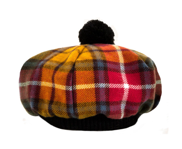 Buchanan Antique Tartan Brushed Wool Tam - Scottish Lion