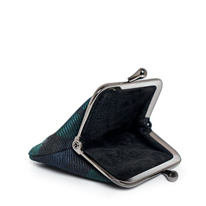 Black Watch Tartan Coin Purse | Scottish Lion