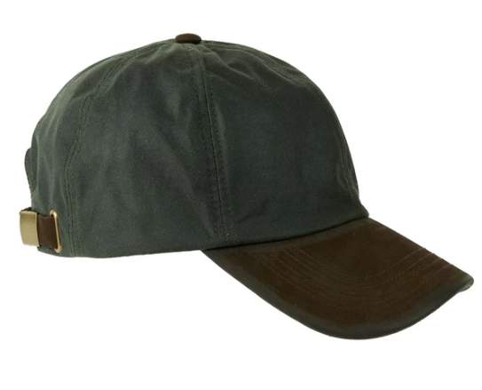 Hamilton Wax/Leather Peak Navy Baseball Cap | Scottish Lion