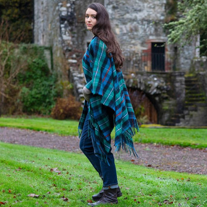 MacKenzie Tartan Lambswool Serape | Scottish Lion