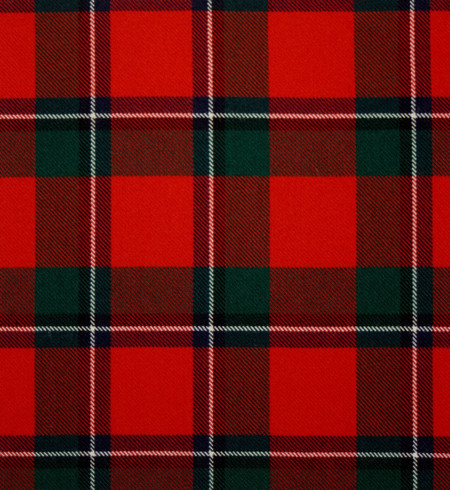 Sinclair Red Modern Heavy Weight Clan Family Tartan Scottish Lochcarron