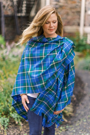 Ladies Tartan Serape | Scottish Lion