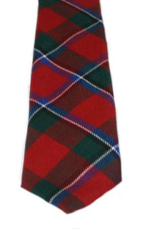 Sinclair Red Modern Tartan Tie