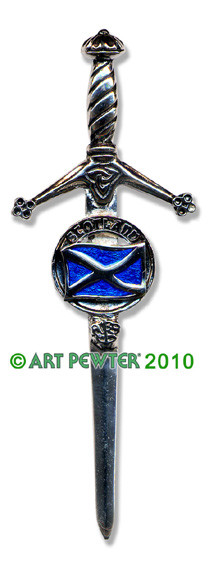 SALTIRE Clan Kilt Pin