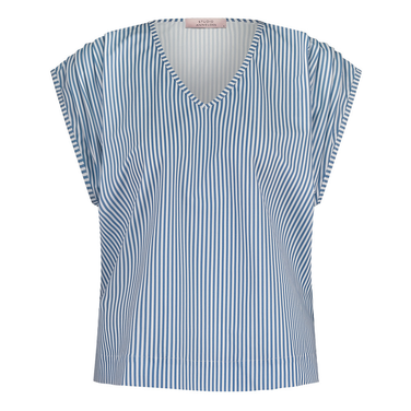 Studio Anneloes Leonie small stripe top Off White
