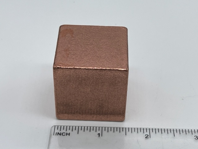 COPPER CUBE, ONE AND A HALF INCH - ELITE GEMS