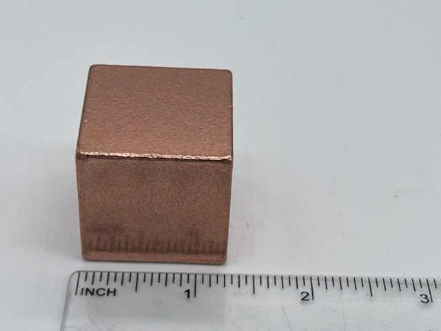COPPER CUBE, ONE AND A QUATER INCH - ELITE GEMS