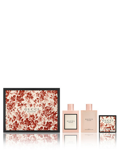 Gucci Bloom Gift Set 100ml EDP + 100ml Body Oil + 100g Perfumed Soap ...