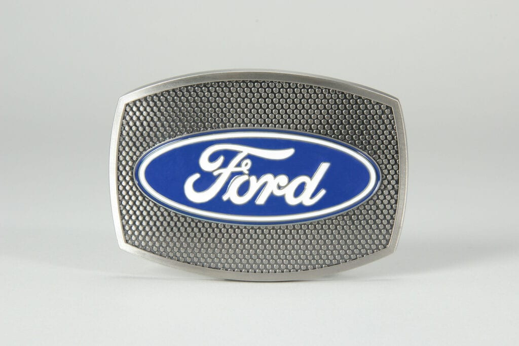 Ford Oval Grille Enamel Belt Buckle by SpecCast - Town and Country Toys ...
