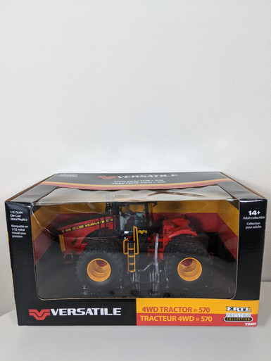 1:32 Versatile 570 4WD Tractor with Duals, Cab, Red, Yellow Rims & Trim ...