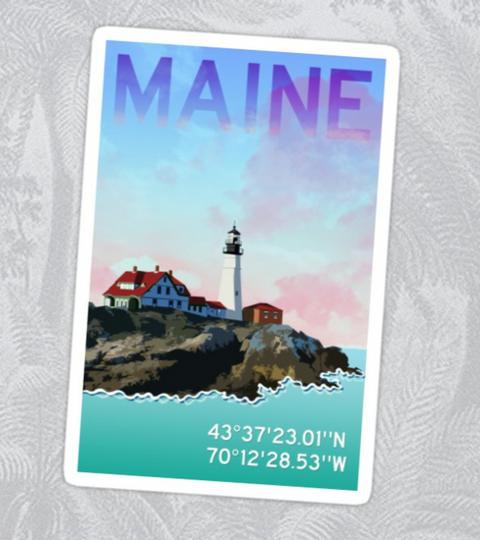 Portland Head Light Sticker | beachgoods