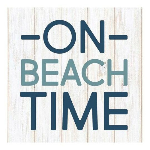 "On Beach Time" Wood Block Sign | beachgoods