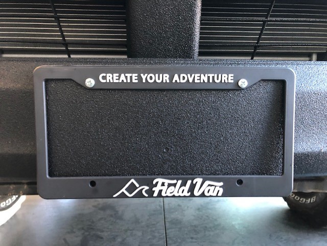 Field Van License Plate Frame