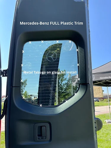 Mercedes Sprinter Rear Door Window Cover