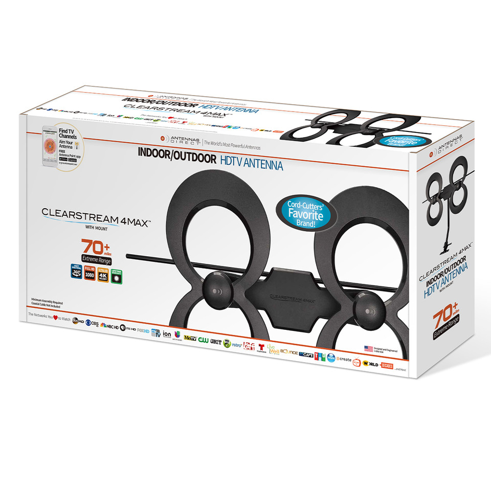 ClearStream 4MAX UHF VHF Indoor Outdoor HDTV Antenna