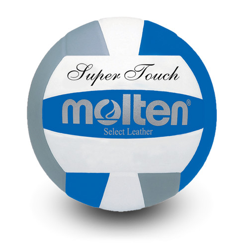 Molten IV58L Super Touch Volleyball (Royal/White/Silver) NO NFHS - Real ...
