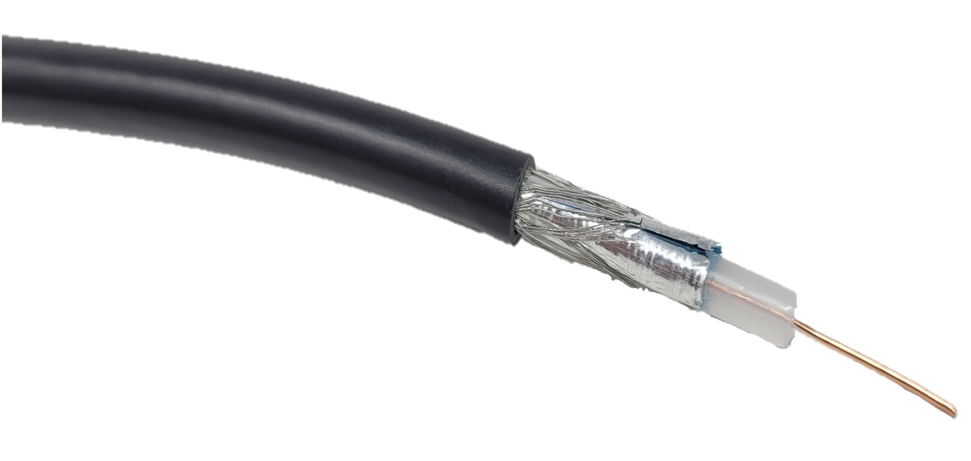 50 Feet RG59 (75 Ohm) Solid Dual-Shielded Bulk Coaxial (22AWG) Cable ...