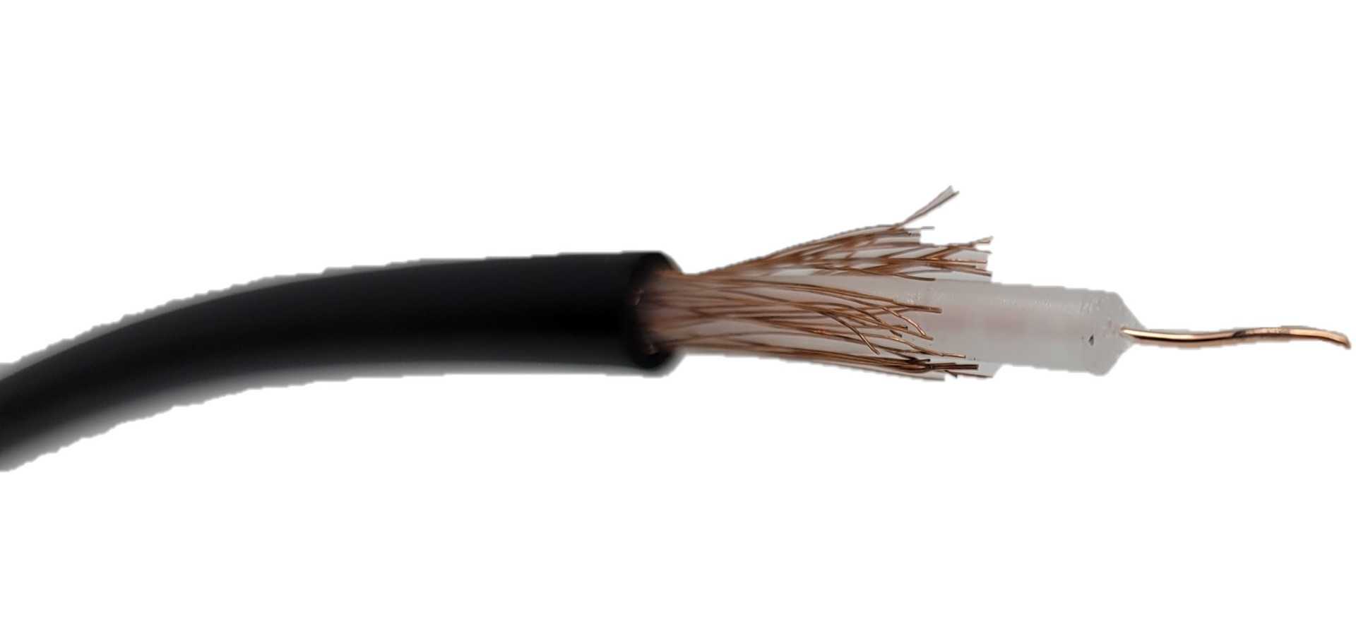 50 Feet RG58 50 Ohm Solid-Shielded Bulk Coaxial Cable - Micro ...