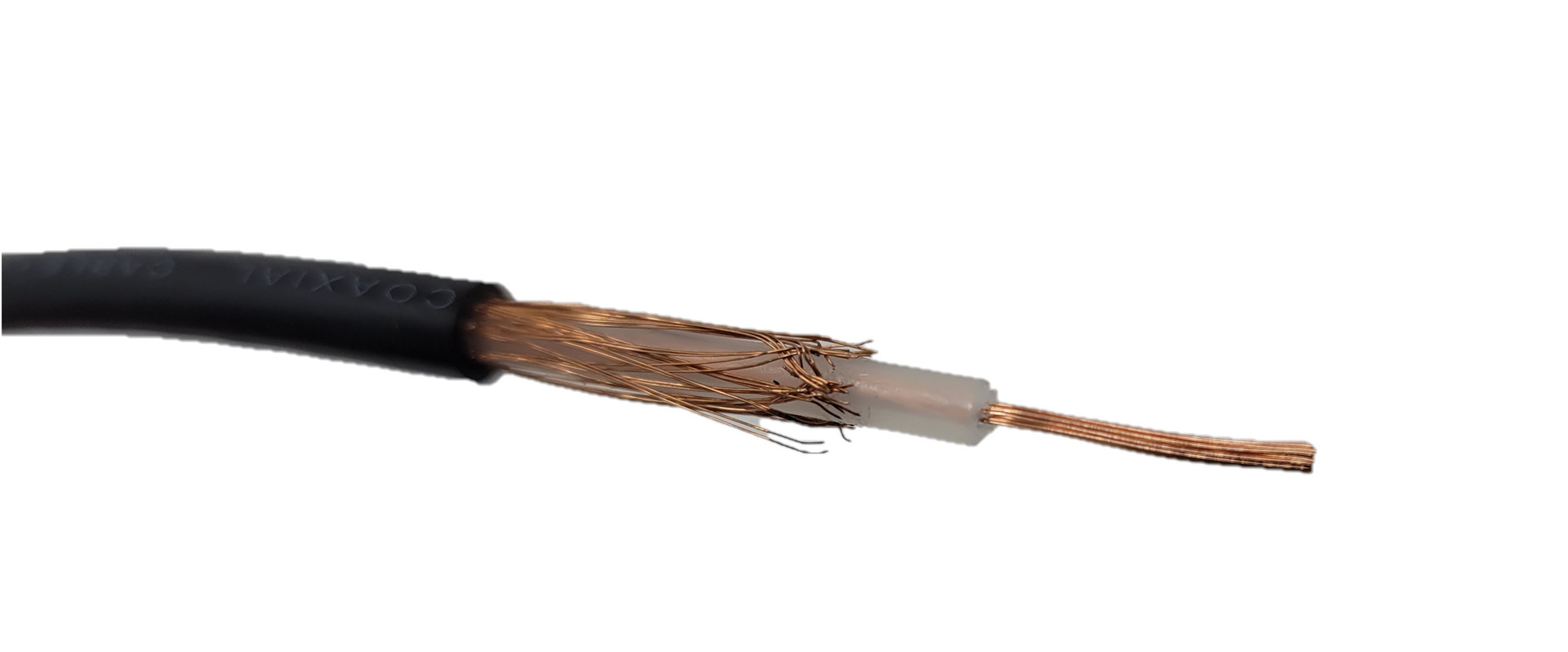 25 Feet RG58A/U 50 Ohm Stranded-Shielded Bulk Coaxial (19AWG) Cable ...