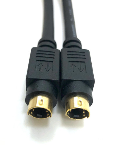 S-Video 4-Pin Mini-DIN 4 M/M Cable - Micro Connectors, Inc.
