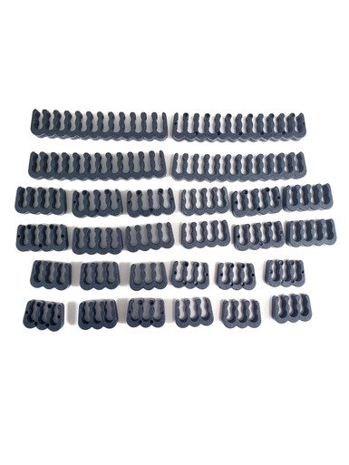 28 Pcs Cable Combs Kit (Black) - Micro Connectors, Inc.