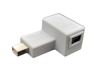 Mini DisplayPort Adapter 90-Degree Male to Female - Micro Connectors, Inc.