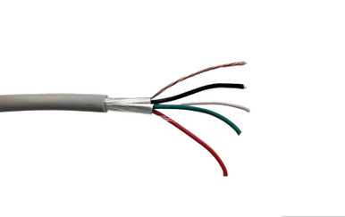 300 Feet 4/Conductor (22AWG) Stranded-Shielded Bulk Cable - Micro ...