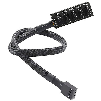 PWM Fan Hub Splitter | 5-Way | Clean Cable Management | Micro Connectors