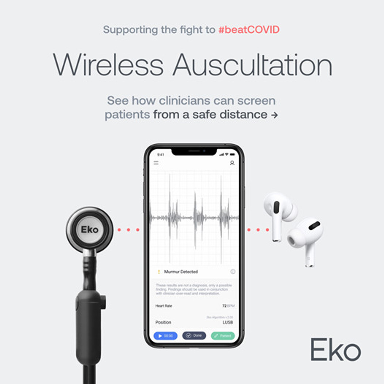 Eko Digital Stethoscope CORE 201 - Stethoscope.com Eko Digital Stethoscope CORE 201 - Stethoscope.com