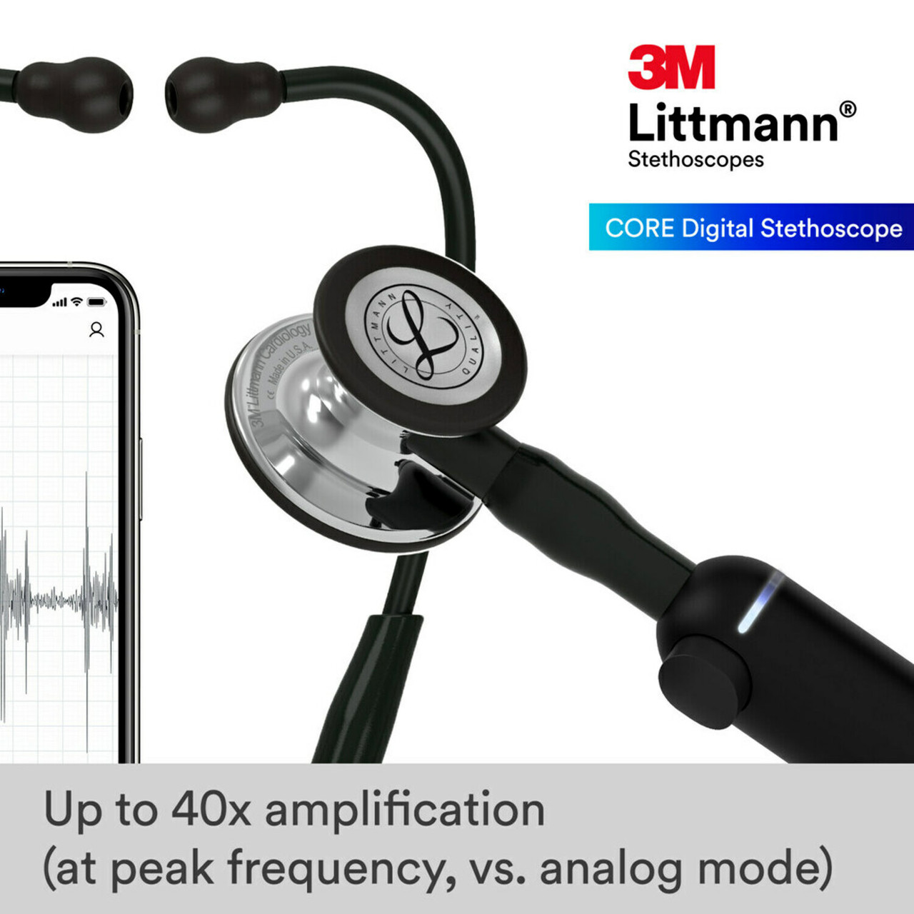 Littmann Core Digital Stethoscope, Mirror, 8890