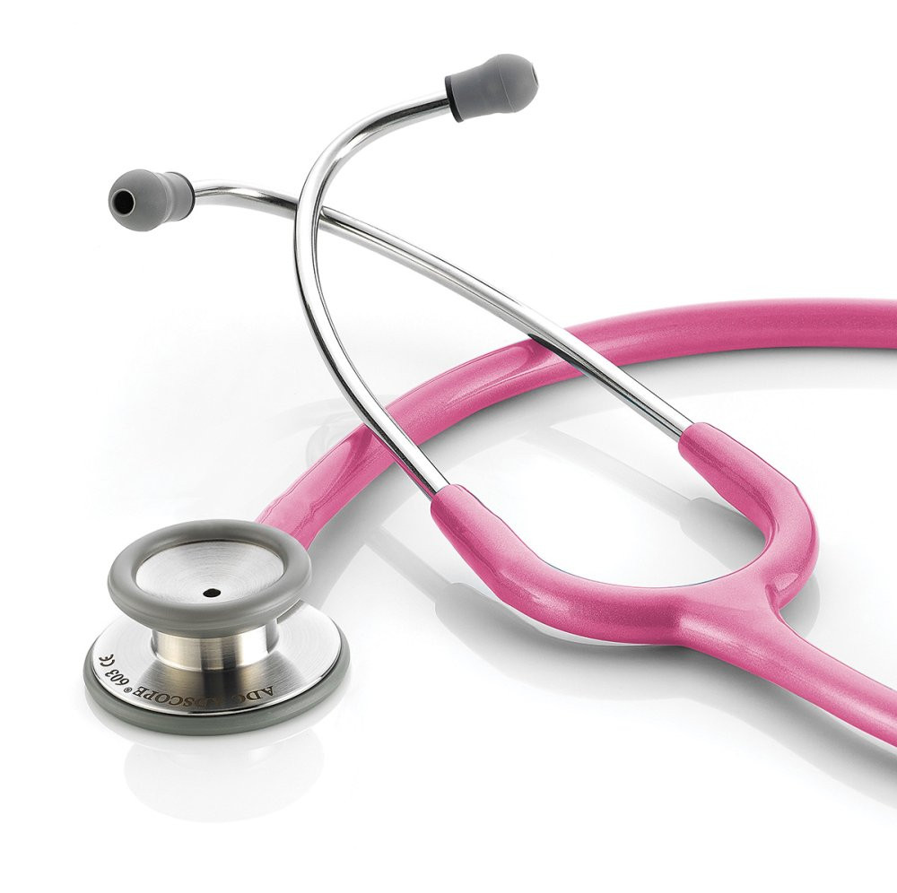 ADC 603 Clinician Stethoscope, Metallic Raspberry, 603MRS - Stethoscope.com