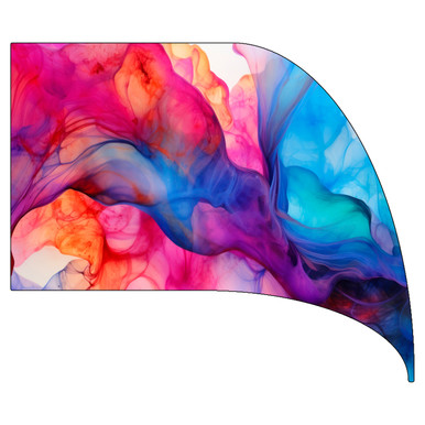 Color Guard Flag -SWING S4 - Rainbow Smoke - Pro-Graphx