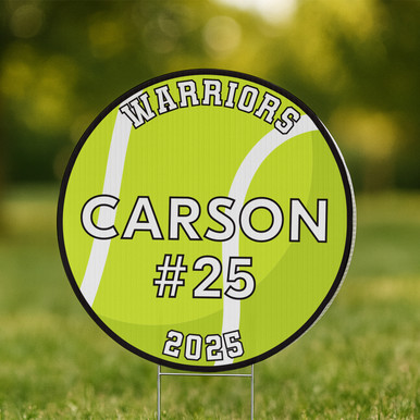 Custom Tennis Yard Sign – Personalized Player and Team Yard Signs