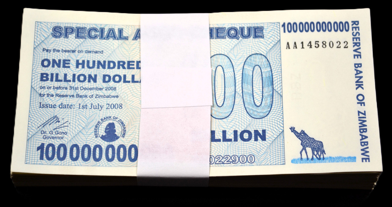 100 Billion Dollars 10000 Years Of Economy Hyperinflation In
