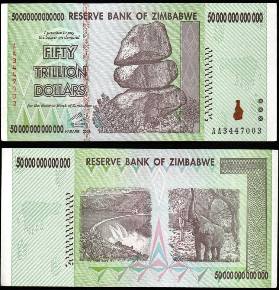 Zimbabwe Banknotes - Agro Cheques - Planet Banknote