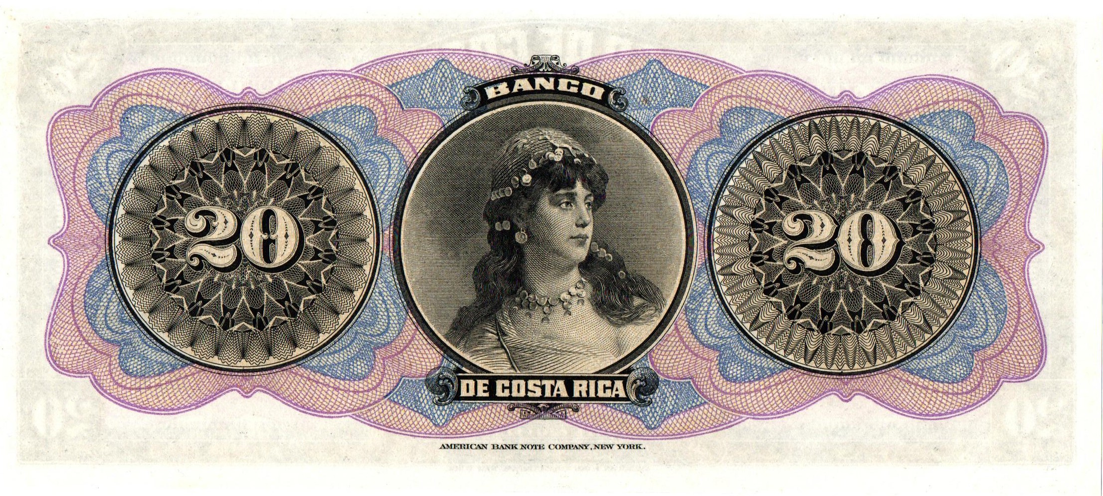 Costa Rica 1899:1906 2 NOTES, Pesos & Colones, Remainder UNC, Beautiful ...