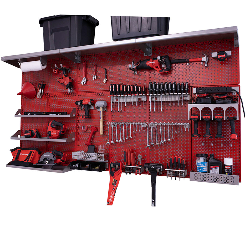 XL Wall Pegboard System | Metal Pegboard Gear Wall