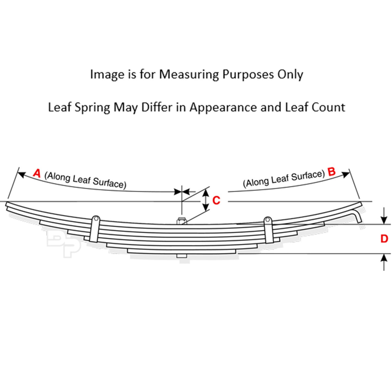 TRA3393 Trailer Leaf Spring - 7 Leaf