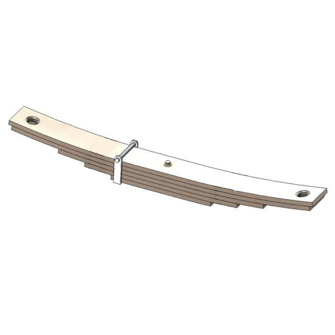 TRA2747 Hutchens Trailer Single Point Suspension Leaf Spring - 5 Leaf