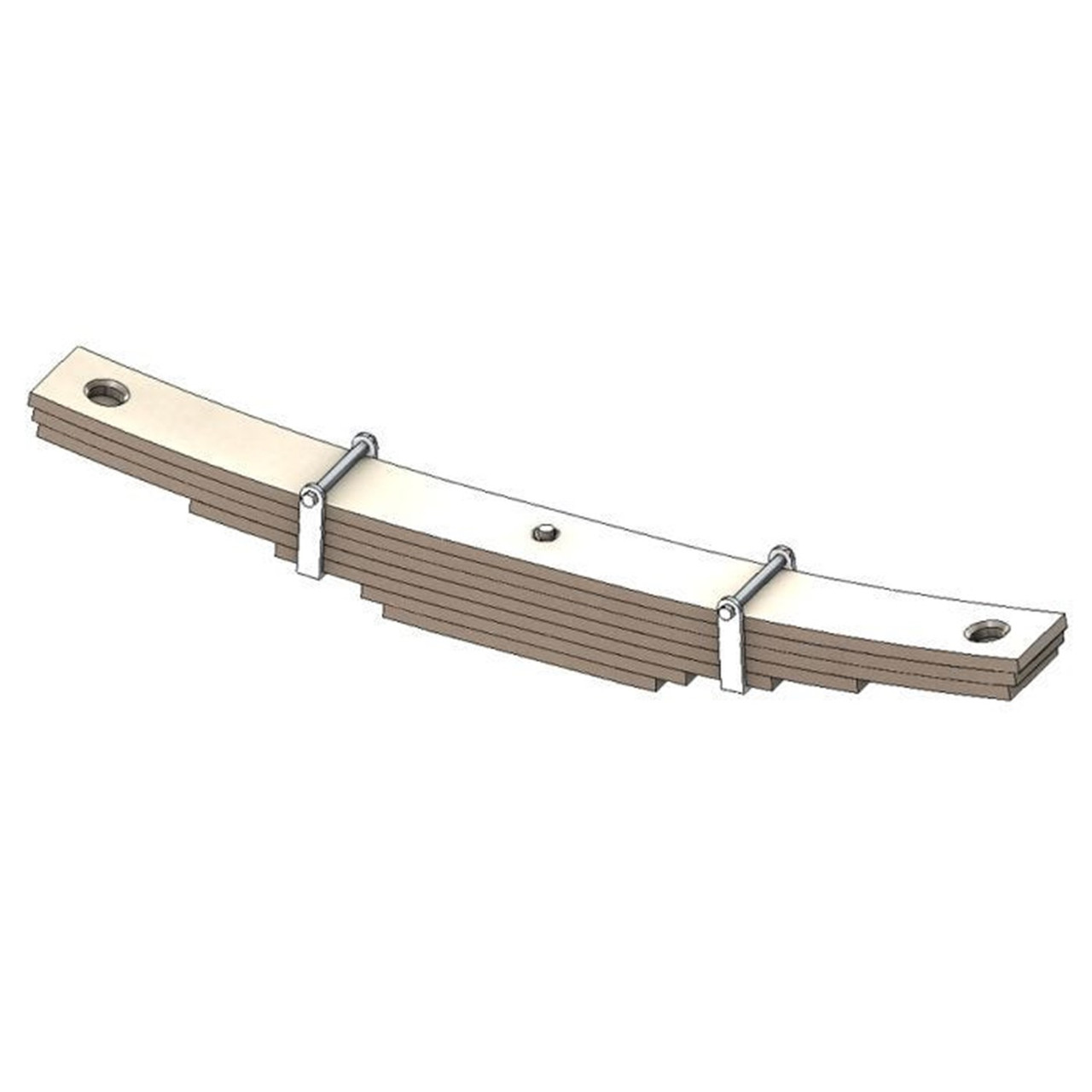 TRA2744 Hutchens Trailer Single Point Suspension Leaf Spring - 7 Leaf