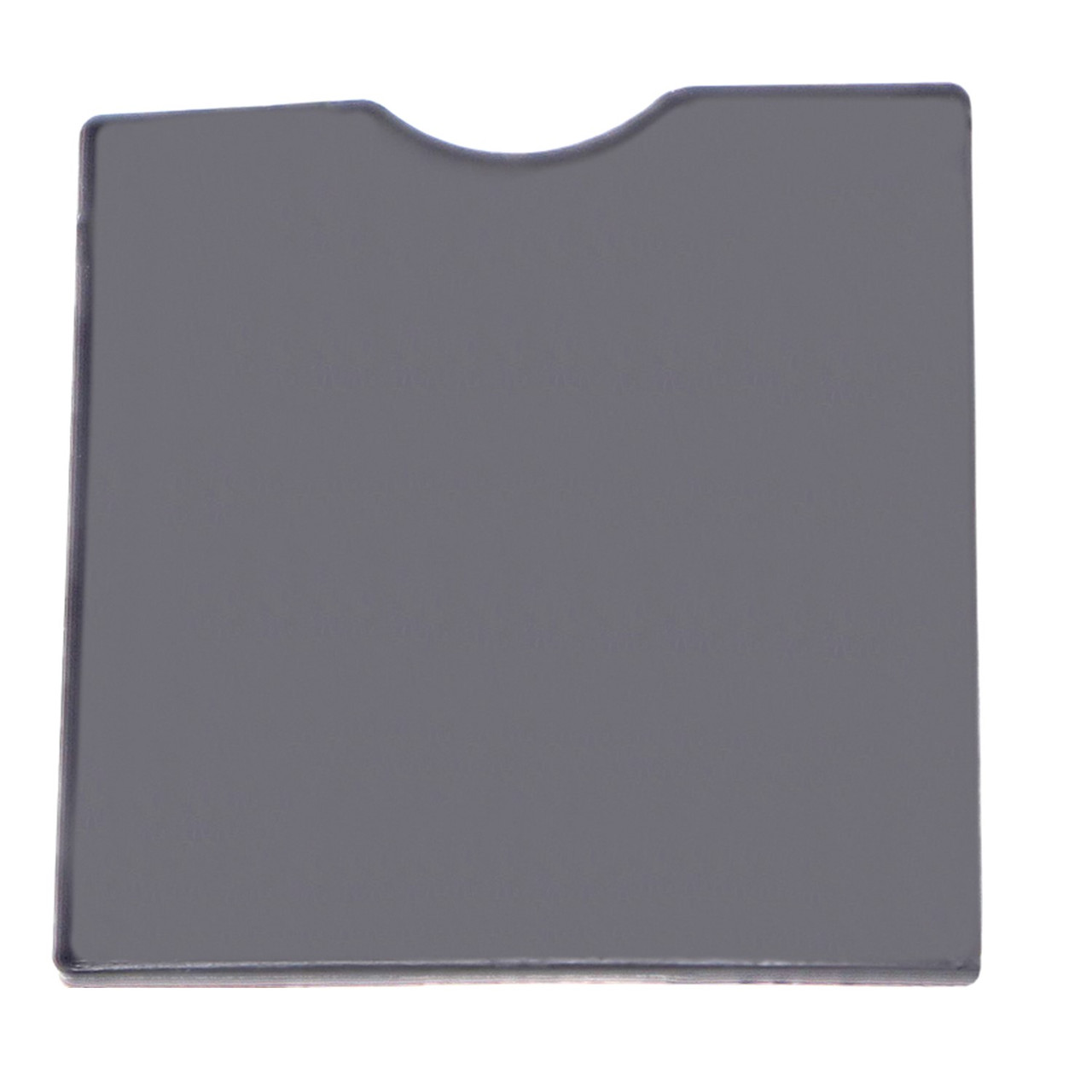 2-1/2" Wide, Square Leaf Spring Tip Insert with Offset Oval Button