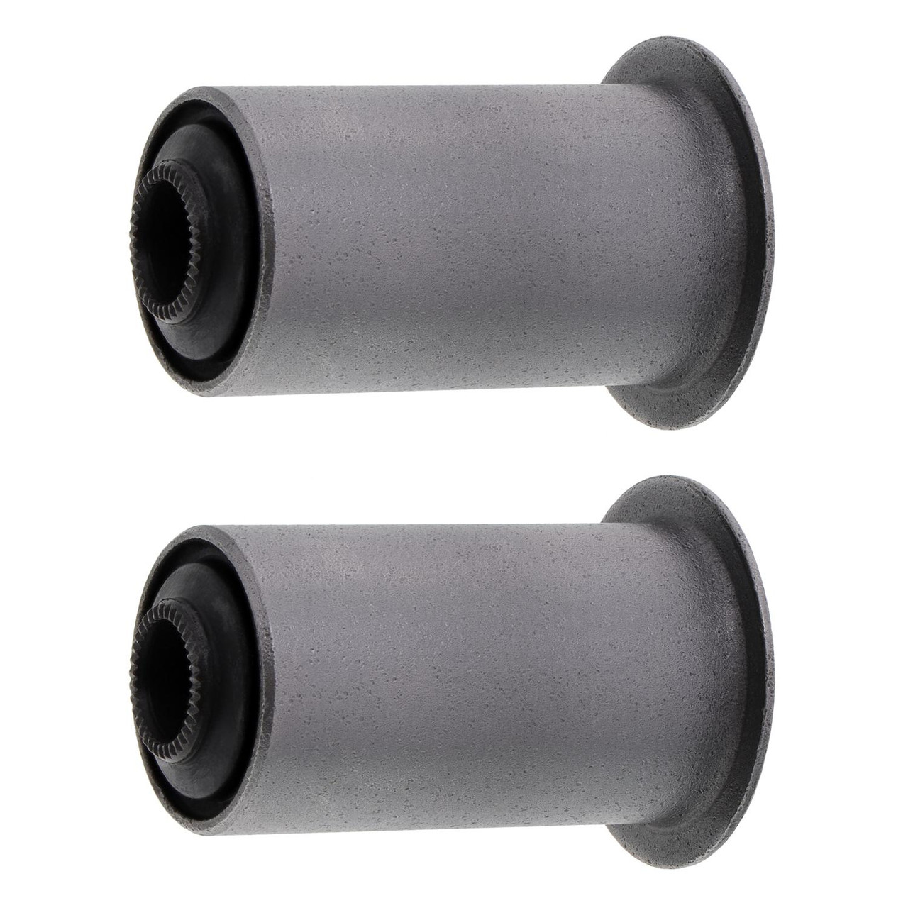 RB117 Flanged Metal Encased Rubber Leaf Spring Bushing - 2 Count