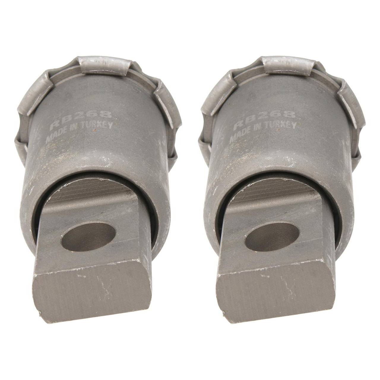 RB268 Tab Style Metal Encased Rubber Leaf Spring Bushing - 2 Count