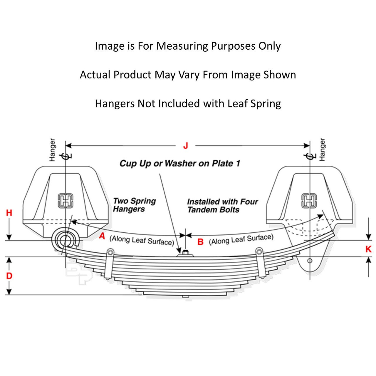 50-301 Hendrickson Leaf Spring - 12 Leaves