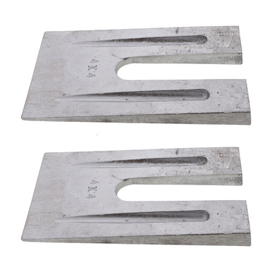 4" Wide x 4 Degrees Leaf Spring Axle Wedges