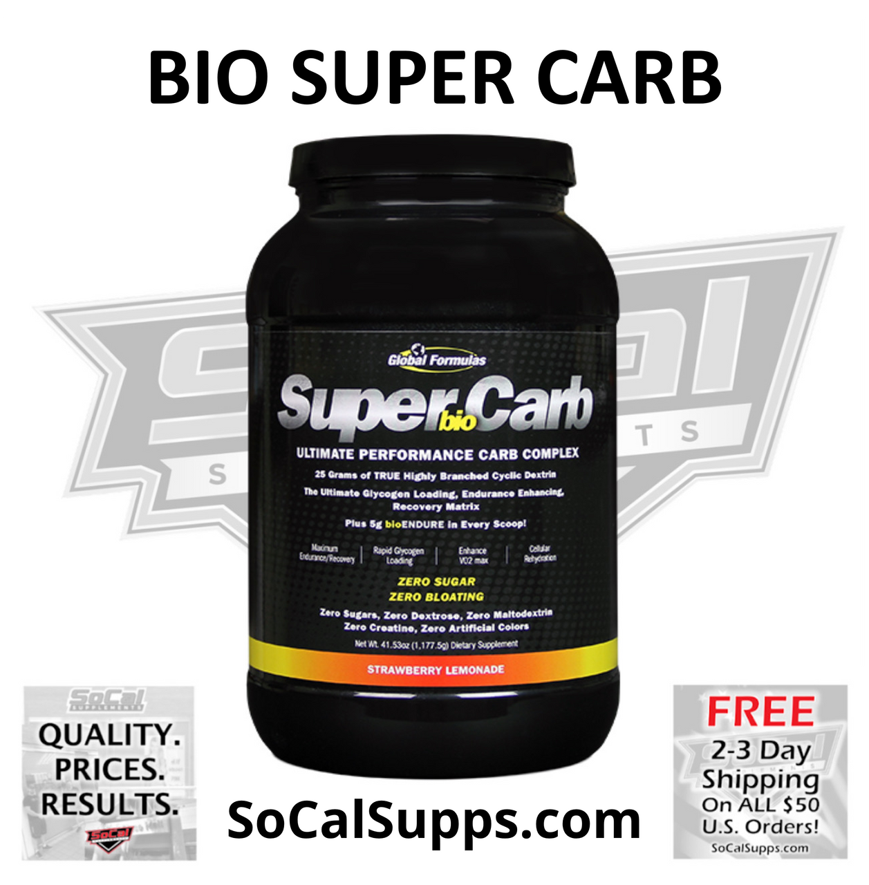 BIO SUPER CARB: Maximum Endurance & Recovery - SoCalSupps.com